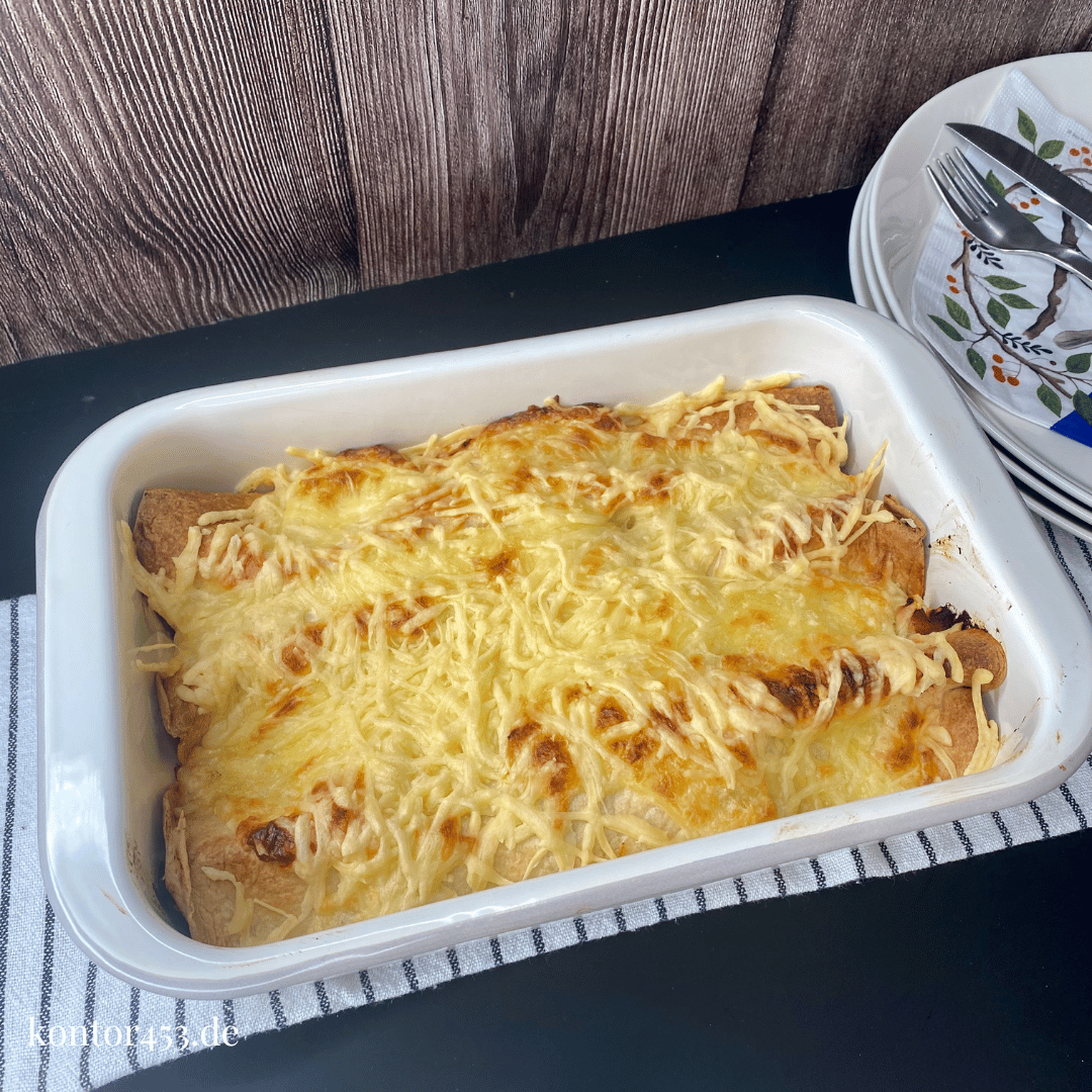 Überbackene Wraps vegetarisch - Rezeptefundus