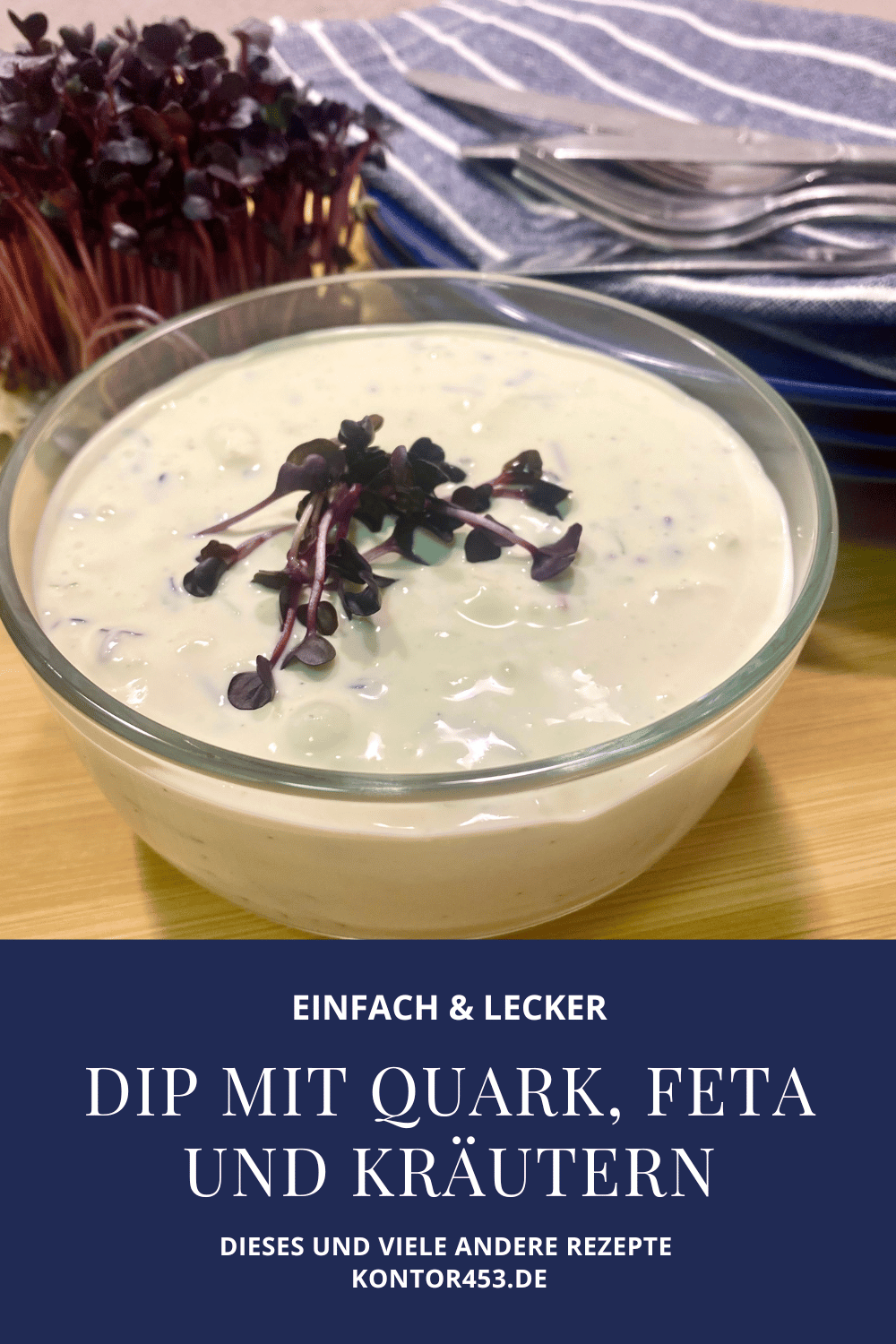 Quark-Feta-Dip mit Kräutern - Rezeptefundus