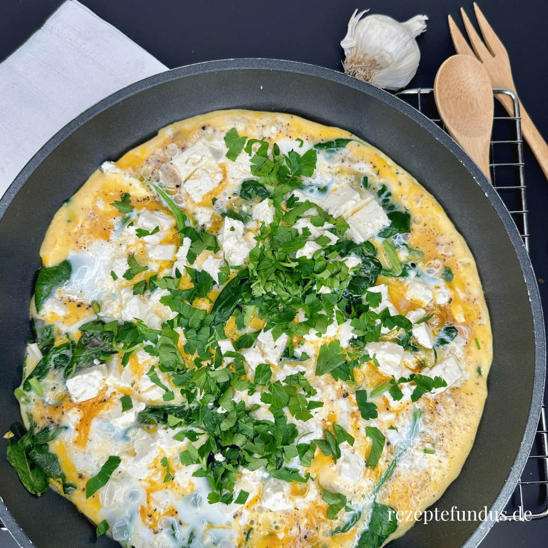 Spinat-Feta-Frittata - Rezeptefundus