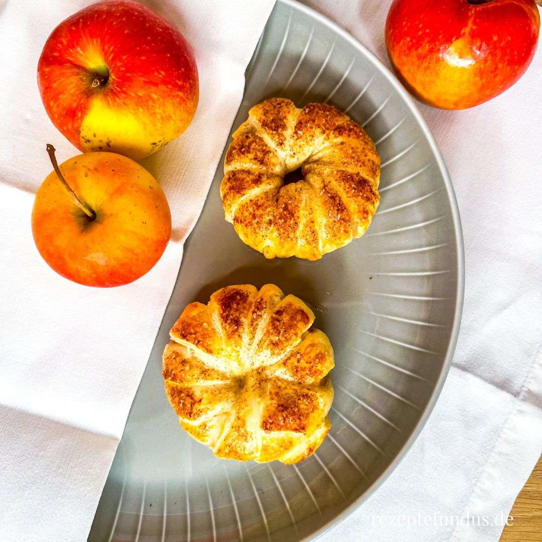 Apfelringe in Blätterteig - Rezeptefundus