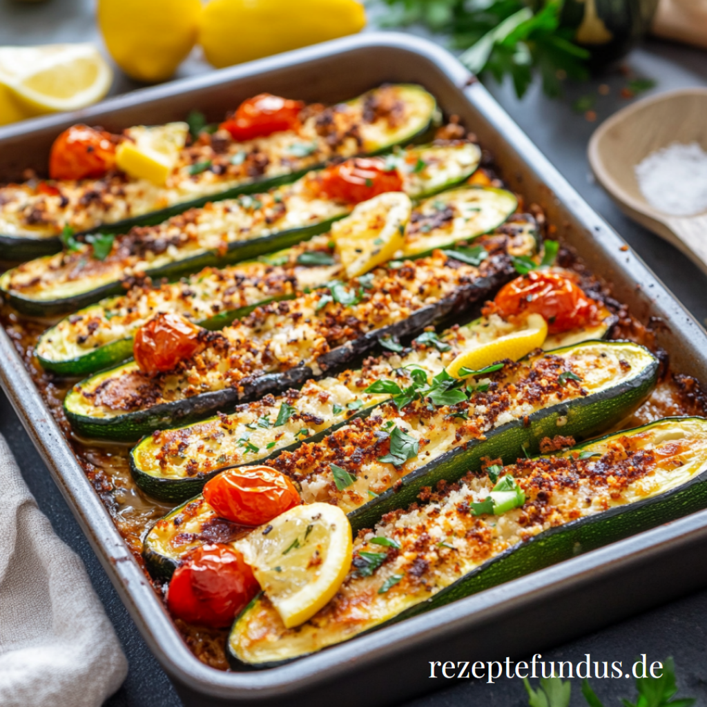 Vegetarische Gefllte Zucchini